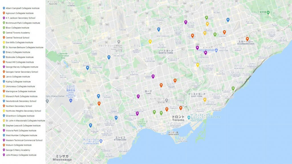Torono_TDSB_MAP2 | （社）国際教育交流ネットワーク機構